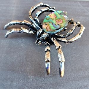 Handmade | Jewelry | New Carved Abalone Shell Spider Pin Brooch | Poshmark